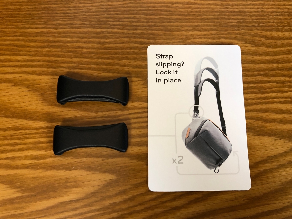 Peak Design Sling 10L / 5L Sling Strap Lock Kit 無料で配布してくれるストラップを滑らなくする ...