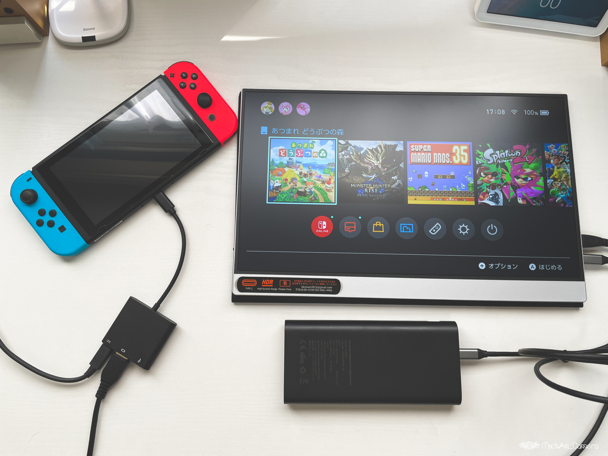 【レビュー】Type-Cケーブル一本でも使用可能！ Nintendo Switchにも！ kksmart 15.6インチ FHD IPSパネル モバイルモニター - iTochAn ...